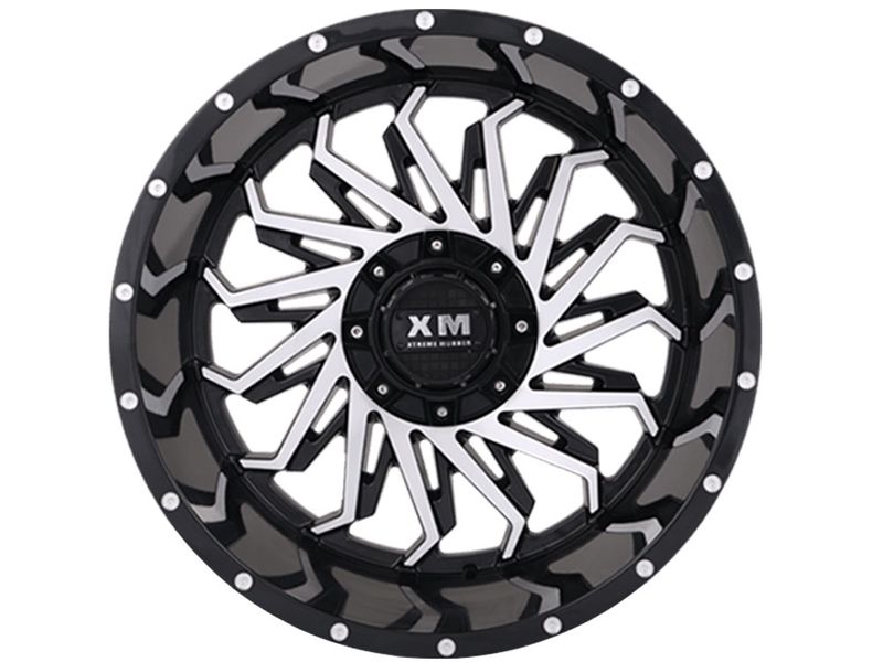 XM Offroad Machined Gloss Black XM-330 Wheels | Havoc Offroad