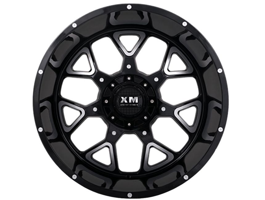 XM Offroad Milled Gloss Black XM-327 Wheels | Havoc Offroad
